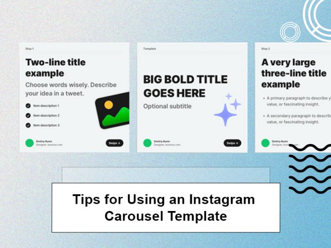 Tips for Using an Instagram Carousel Template | Social Tradia