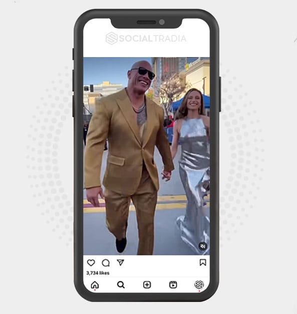 DwayneJohnson Only (155 k Followers) | Social Tradia