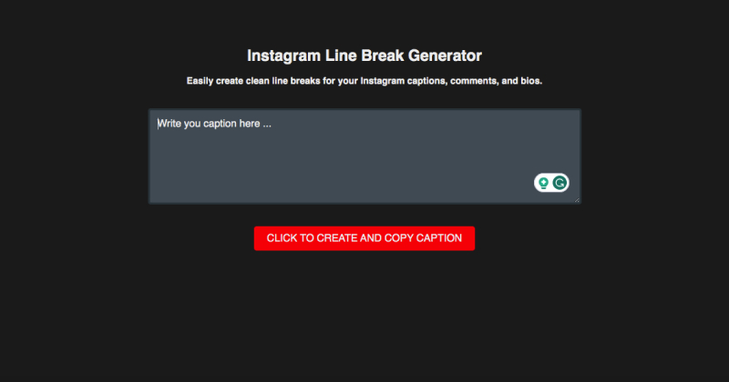 Instagram Line Break | Social Tradia