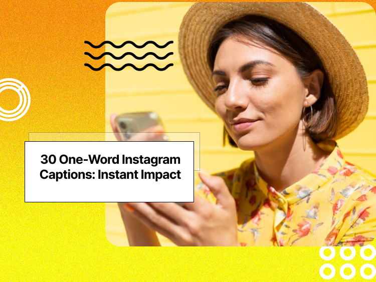 30 One-Word Instagram Captions: Instant Impact | Social Tradia