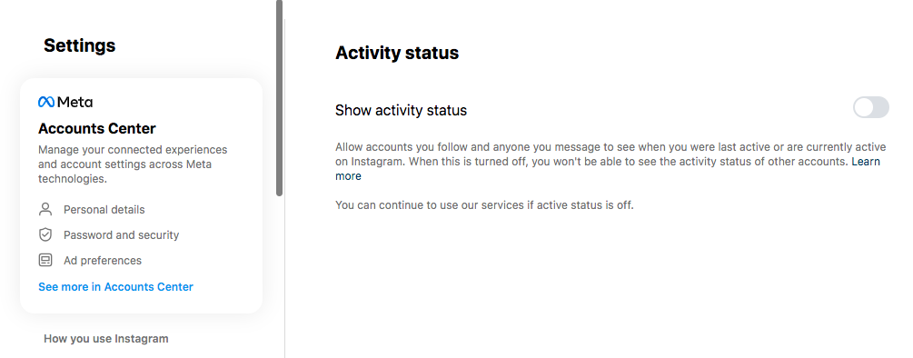 How to Turn Off Active Status on Instagram | Social Tradia
