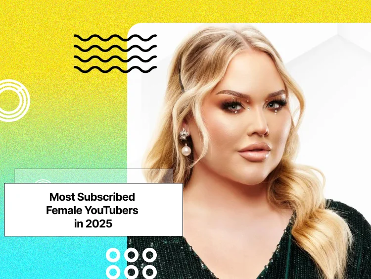 Most Subscribed Female YouTubers in 2025 | Social Tradia