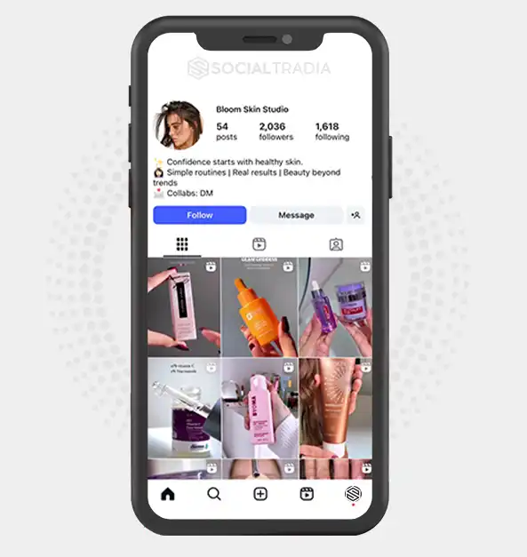 bloom.skin.studio.official (2 k Followers) | Social Tradia